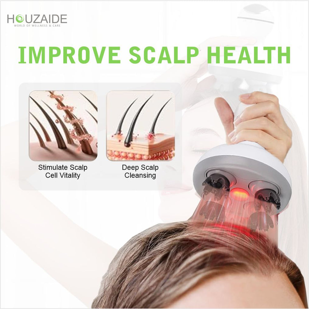 Best Scalp Massager with EMS & Red Light Therapy for Hair Regrowth ...